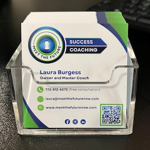 Set of 3 Square Business Card Holder business Card Display Office Desk ...