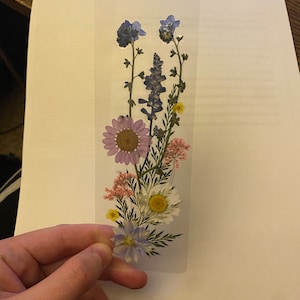 Set of 3 Mixed Wildflower Bookmarks Real Dried Flowers - Etsy
