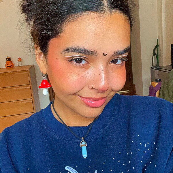 10 Round Premium Bindis With Crystals. Pretty Fancy Bindi Face Jewels ...