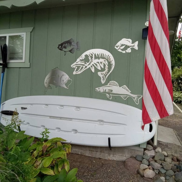 Metal Crappie Sign, Rustic Outdoor Fish Decor, Cut From 14 Gauge Steel ...