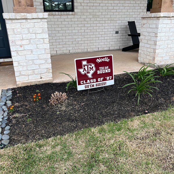 Texas A&M Yard Sign - Etsy