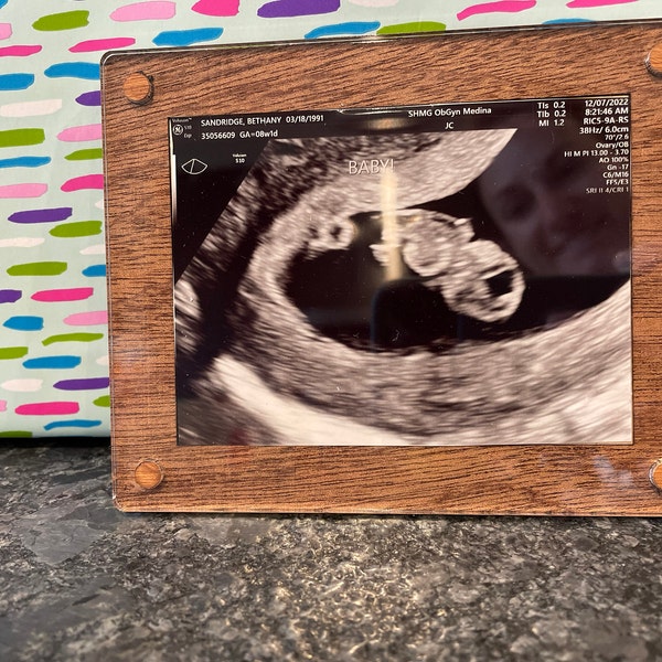 Personalized Ultrasound Frame With Baby Name Engraved - Sonogram ...