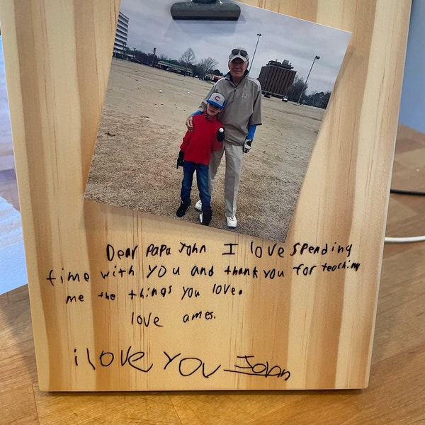 Custom Engraved Note, Engraved Note, Handwritten Note on Wood, Wood ...