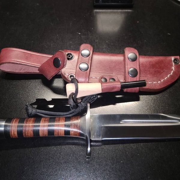 GCS Custom Handmade D2 Steel Hunting Knife G10 Handle With Right Hand ...