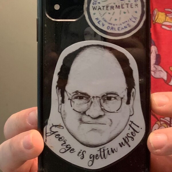 George is Gettin Upset Seinfeld Vinyl Laptop Sticker | Phone Decal - Etsy