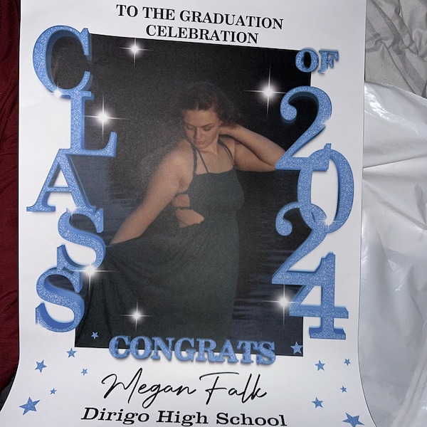 Class of 2024 Graduation Party Welcome Poster , Custom Photo Grad Party ...
