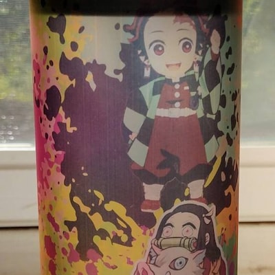 Chibi Slayer Anime Tumbler Wrap, Colorfull Kawaii Anime Tumbler Wrap ...