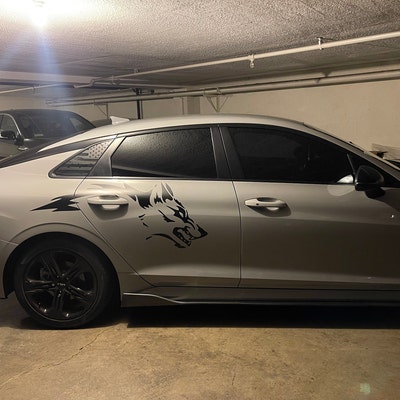 Tiger Fender Top Side Trunk Car Sticker, Wild Tiger Decal. Tiger Side ...