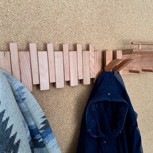 Wooden Hooks,wooden Wall Hangings,long Rows of Hooks,jacket Hooks ...