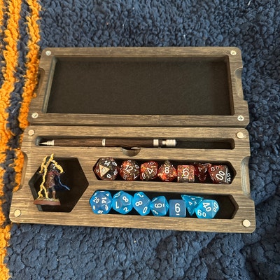 Dungeons Box™ D&D Dice Box USA Made Hero Dice Vault Handmade RPG Bamboo ...