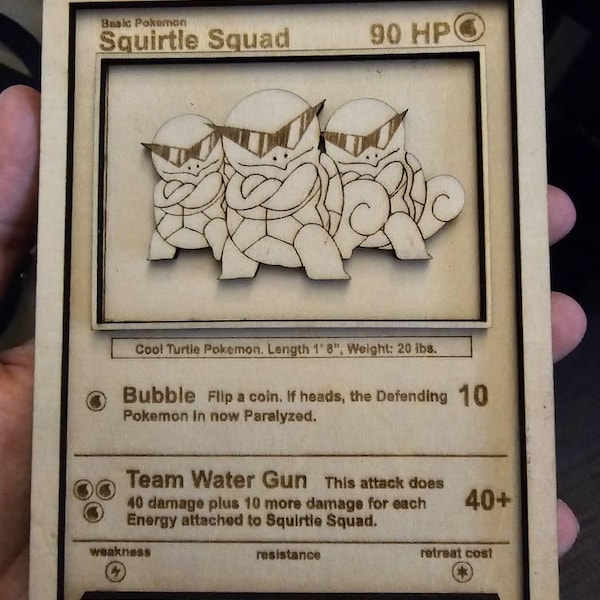 Sabrina's Gengar Pokémon - Laser Cut Wood Card - 094/151 - Laser Cut ...