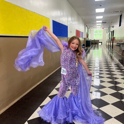 Red White Blue Patriotic Outfit Pageant Girls Unique Sequins Patriotic ...