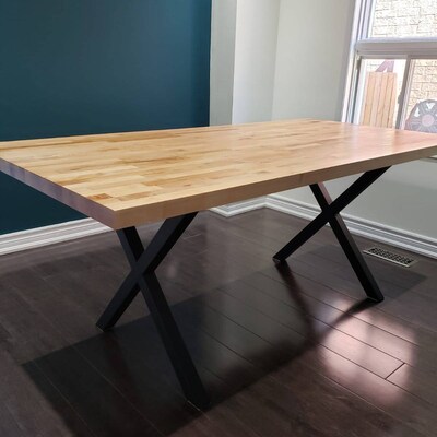 H 28 Inch, Dining Table Legs, X Shape, 1 Pair, W5037A - Etsy