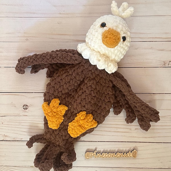 Swoop the Bald Eagle | Digital PDF Crochet Pattern | Amigurumi Crochet ...