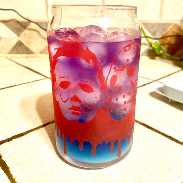 Scary Movie Horror Film Cup / Beer Can Horror Glass / Horror Movie ...