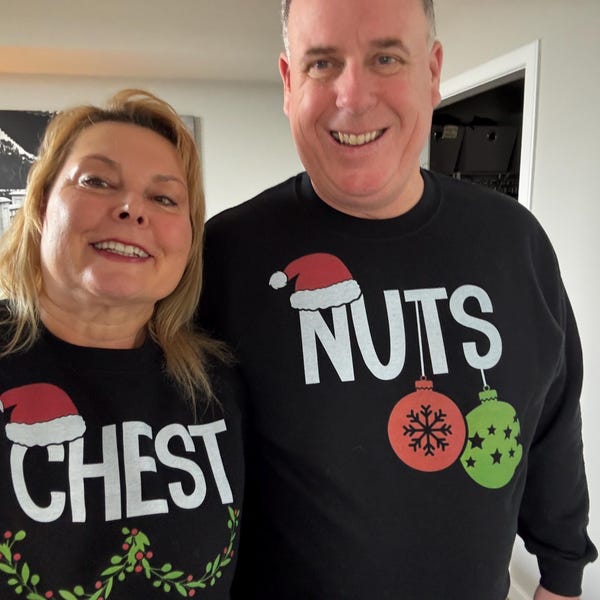 Chest Nuts Christmas Sweatshirts Couples Christmas Shirts Family ...
