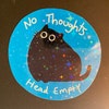 No Thoughts Head Empty / Cat Sticker / Vinyl Sticker / Journaling ...