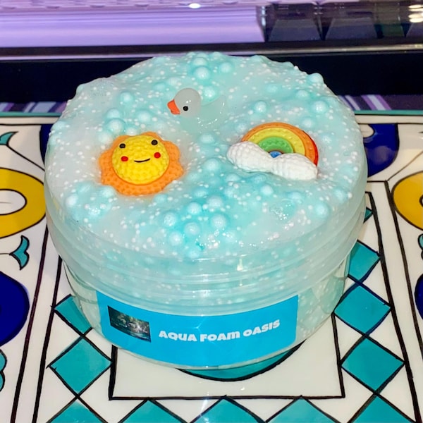 Tangerine Temptation Bingsu Slime Crunchy Slime Bubble Popping Slime ...