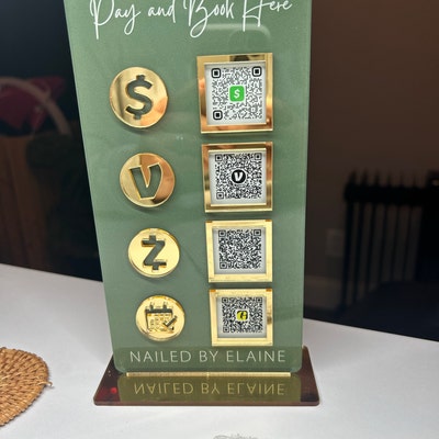 Social Media Sign / Triple Wood / QR Code Sign - Etsy