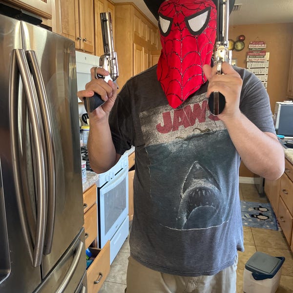 Webslinger Spiderman Patrick Ohara Mask (cowboy Spiderman) From Across ...