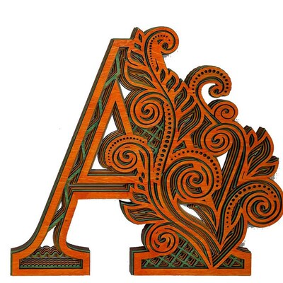 Laser Cut DXF Letter A DXF Alphabet Letter A, , Laser Cut Letter ...