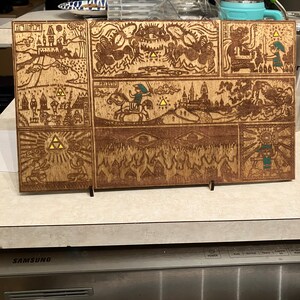 Zelda Majora's Mask Wood Wall Art: Zelda Wood Wall Art, Hand Painted ...