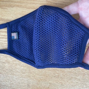 MESH MASKS Cotton-lined or Unlined Face Mask Double Layer - Etsy