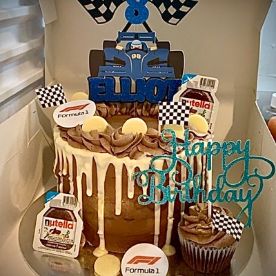 F1 Racing Car Inspired Cake Topper - Etsy