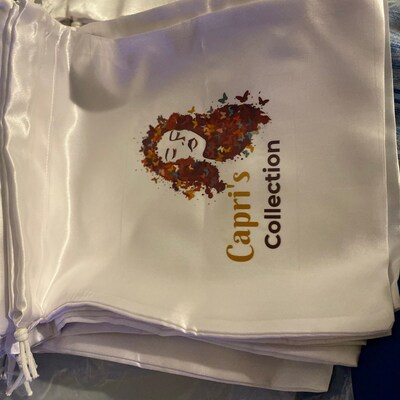 Custom Satin Bundle Bag,custom Printed Bulk Satin Hair Storage Bag ...