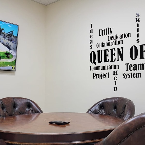 Large Custom Business Name Wall Decal, Office Wall Art Decor ...