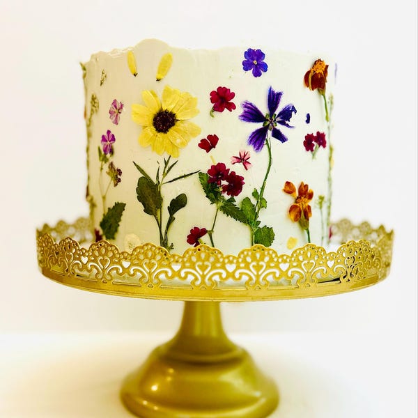 50 Pieces FOOD SAFE Pressed Flowers | Cake Decoration Flowers - Etsy