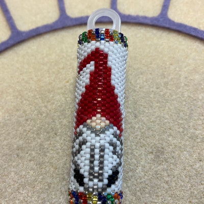 PATTERN Beaded Snowman Tube Cover, Beaded Bead Tube - Etsy