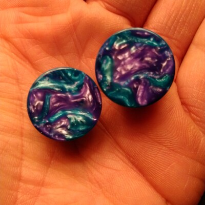 Donut Tunnel Plugsmatt Backplugs Custom/plugs Smoke/plugs - Etsy