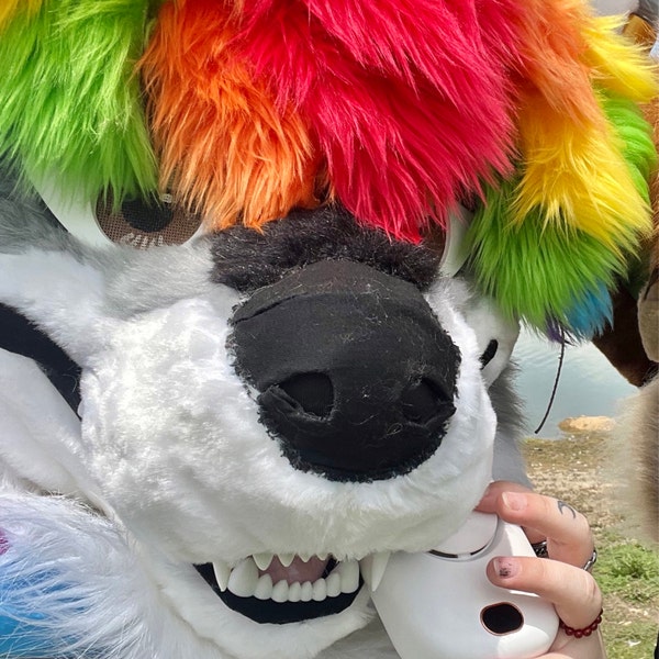 Fursuit Nose Pattern and Tutorial - Pickable Plush Dog Snout W ...