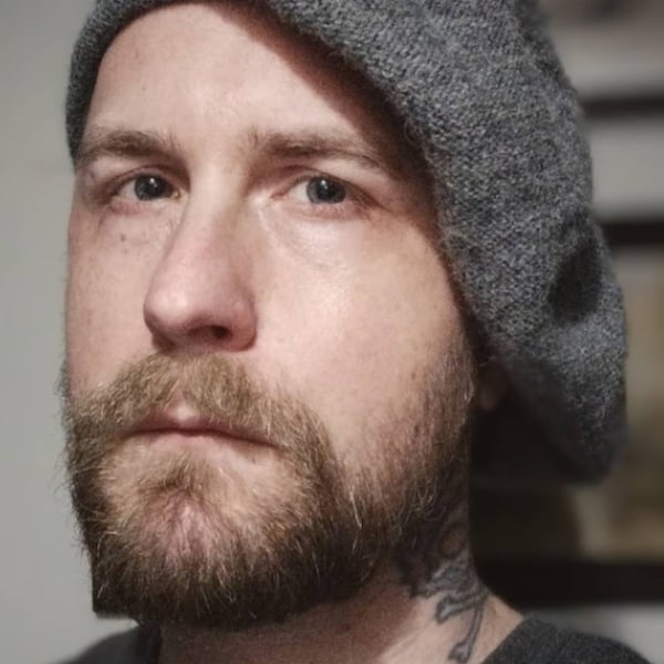 Grey Knitted Highlander Tam, Grey Alpaca Scottish Bonnet, Men's Scots ...