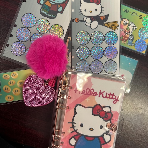 Kitty Themed Savings Binder | Helo Kitty Savings Challenges | Binder ...