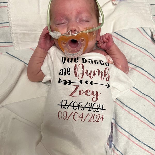 Due Dates Are Dumb Baby Onesie® or Shirt, NICU Graduate Coming Home ...