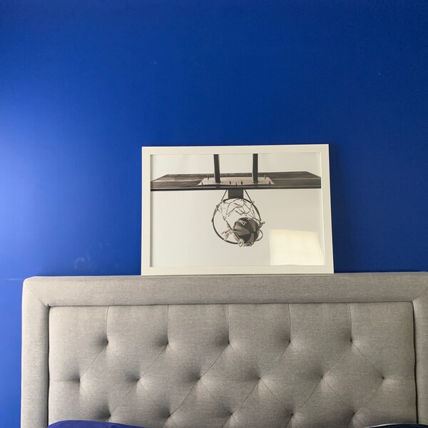 Basketball Hoop Poster Horizontal, Basketball Coach Gift, Teen Room ...