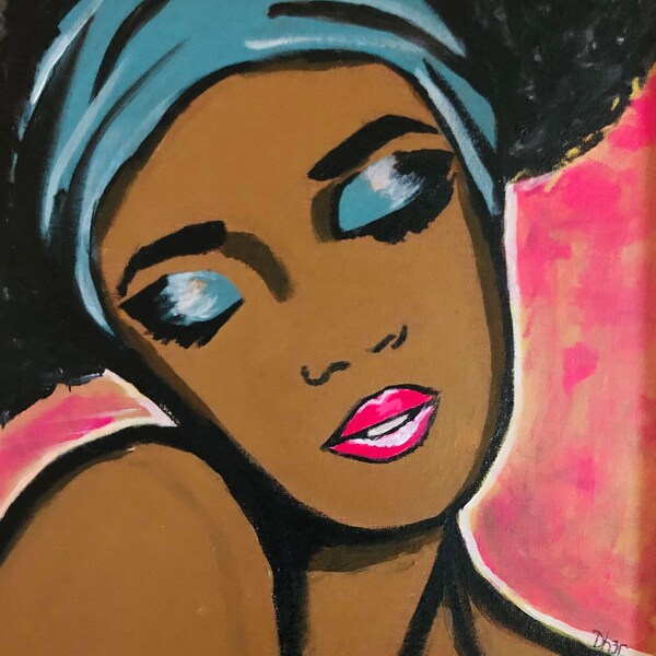 LAYLA Painting Tutorial for Adults Traceable How to Paint a Lady With a ...