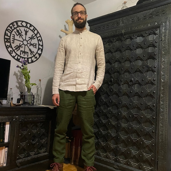 Classic Linen Trousers – Smart Linen Chinos for Men, Breathable Summer ...