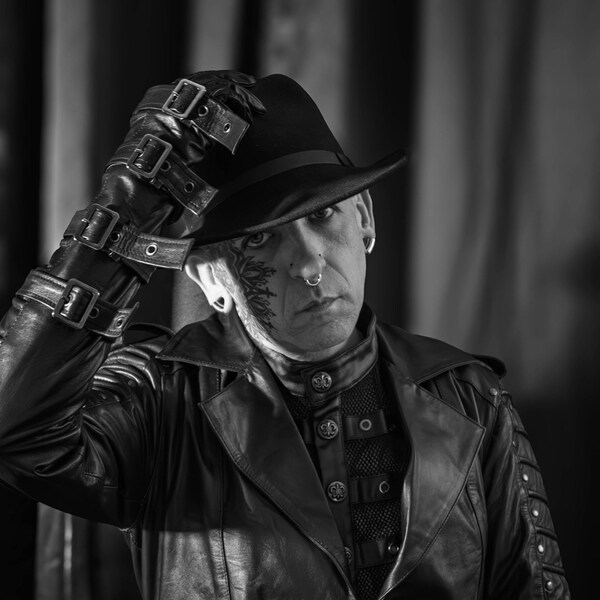 Genuine Leather Men Trench Coat - Handmade Black Leather Long Coat ...