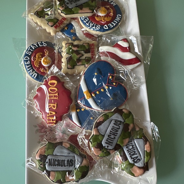 Marine Corp Cookies - Etsy
