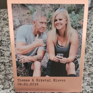 Personalised Solid Copper Photo Print - Etsy