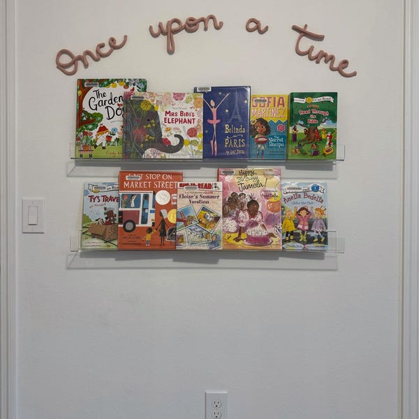 Curved Pastel Colours Storytime Wall Sign for Nursery , Kids Room ...