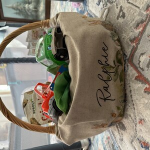 Peter Rabbit Personalized Easter Basket Liner Custom Easter Basket ...