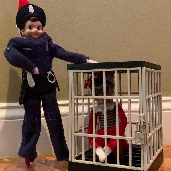 Police and Prisoner Elf Costumes, Elf Outfits, Doll Outfits, Police ...