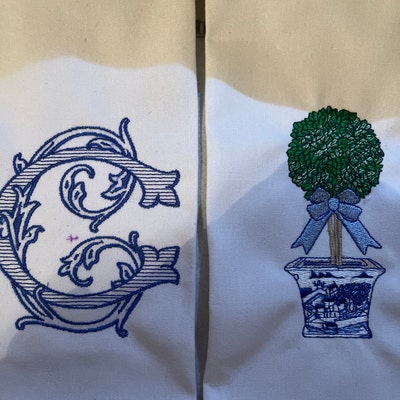 Chinoiserie Topiary Tree Machine Embroidery File Design 6x10 Inch Hoop ...