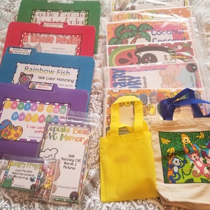 Rainbow Fish Color Sorting Science Math File Folder Game Center Teacher ...