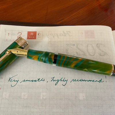 Asvine P20 Piston Fountain Pen Resin Pen, Iridium EF/F/M Nib Gold Trim ...