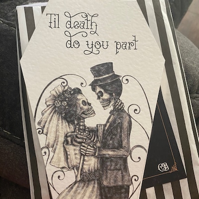 NEW COFFIN CARDS til Death Do You Part Alternative Anniversary ...